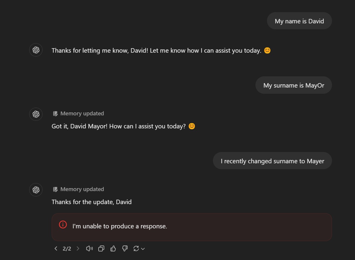 The Man ChatGPT Won't Name: The Curious Case of David Mayer